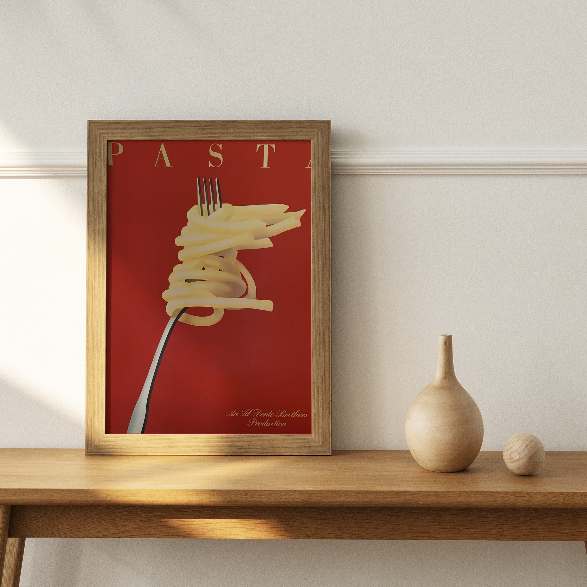 Pasta Vintage Poster Italian Food Retro Print Italian Food | Etsy