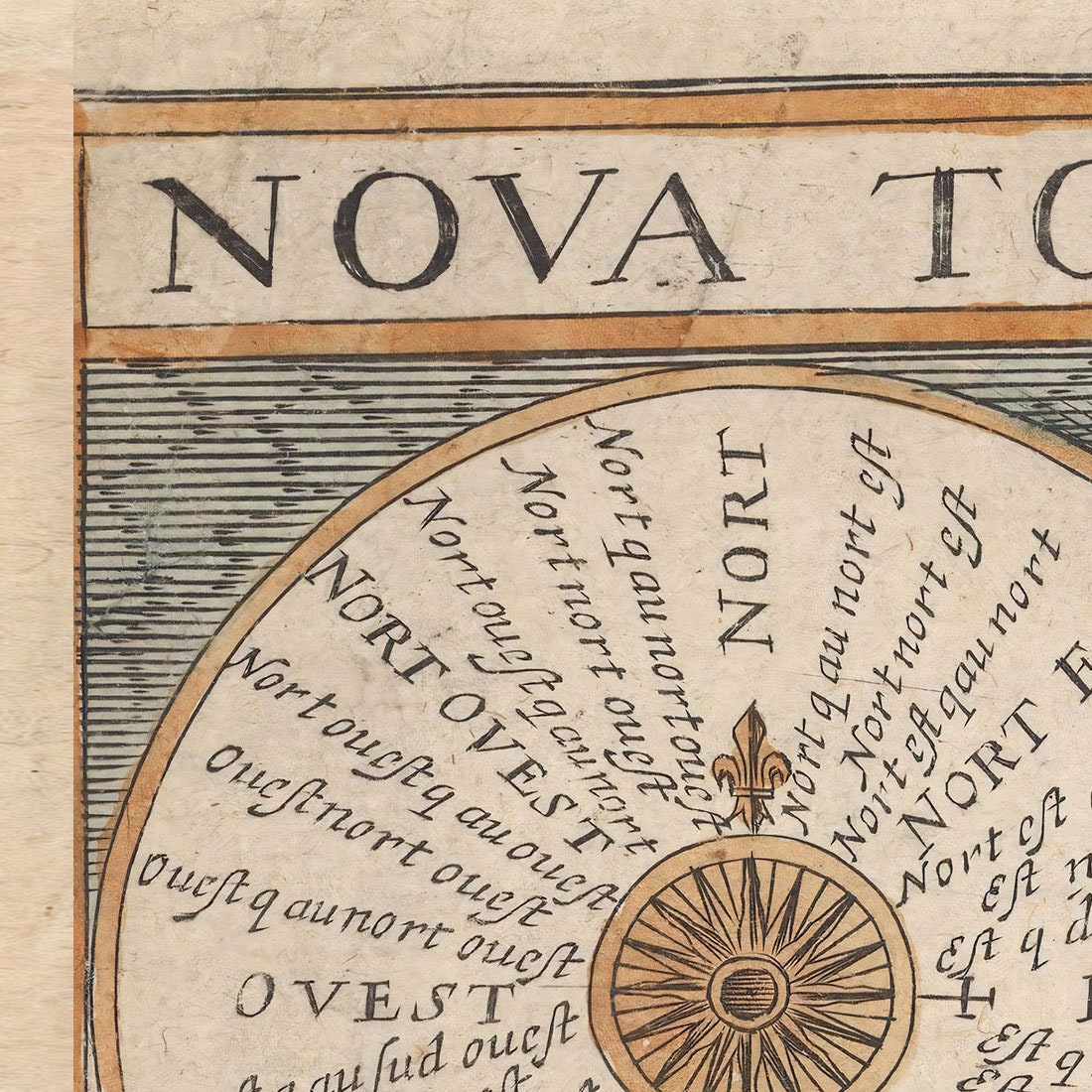 1642 World Map and Hydrographic Map 17th Century Antique Map - Etsy