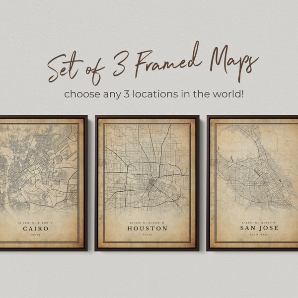 Vintage Maps - Etsy