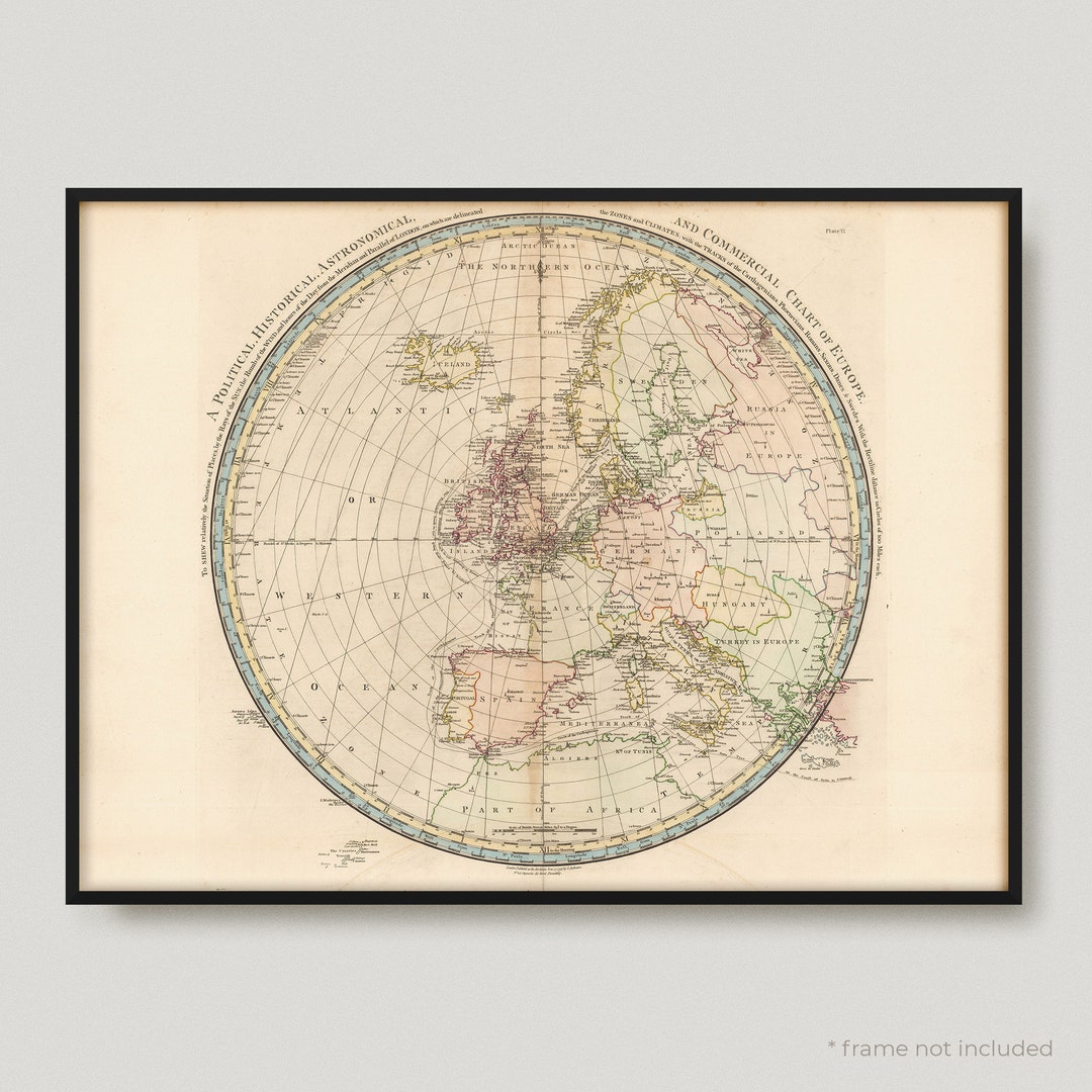 1979 A Political, Historical, Astronomical and Commercial, Chart of ...