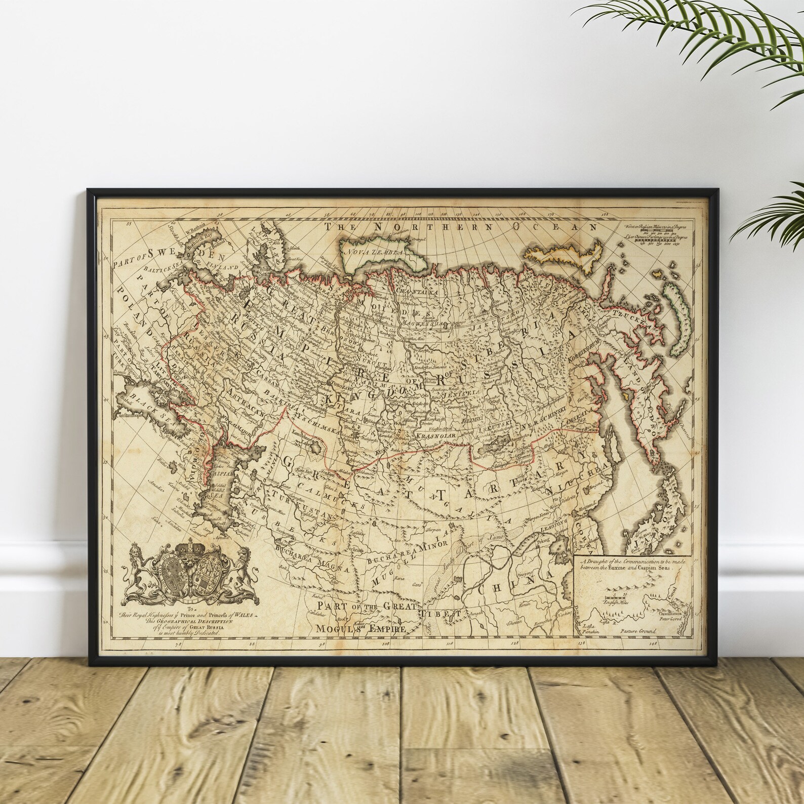 1730 Map of the Russian Empire Antique Map of Russian Empire - Etsy
