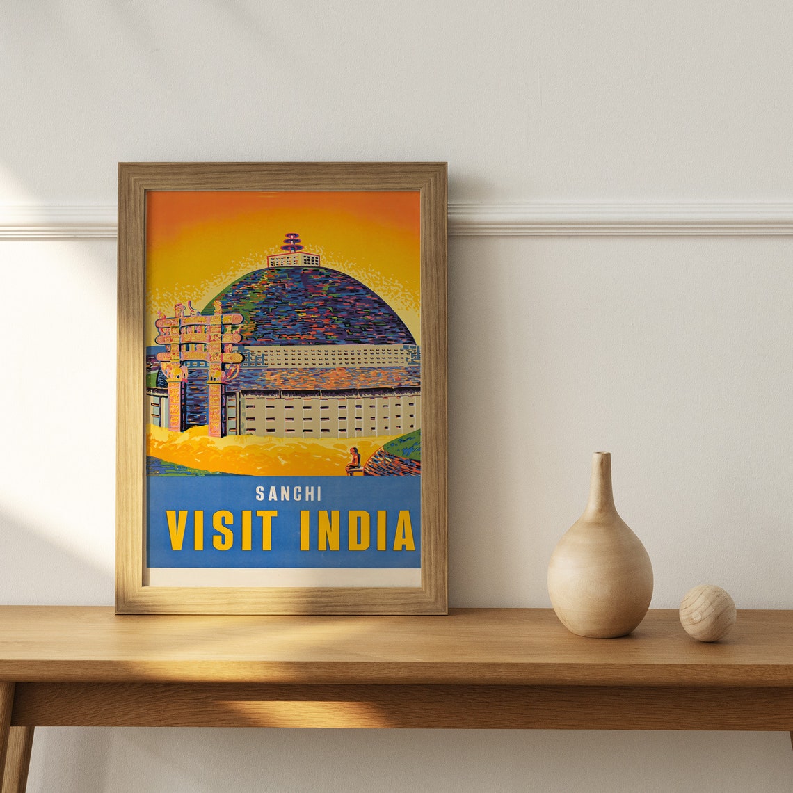 India Vintage Poster India Retro Print Vintage Indian Travel - Etsy