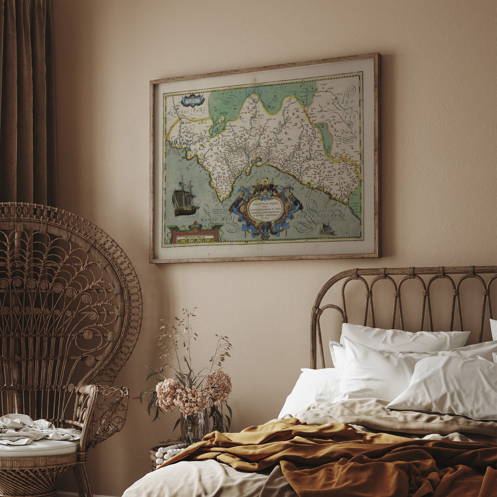 Map of Valencia Antique Map of Valencia Old Historical Map - Etsy