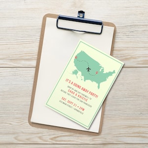 Going Away Party Invite • Personalized Going Away Party Invitation ...