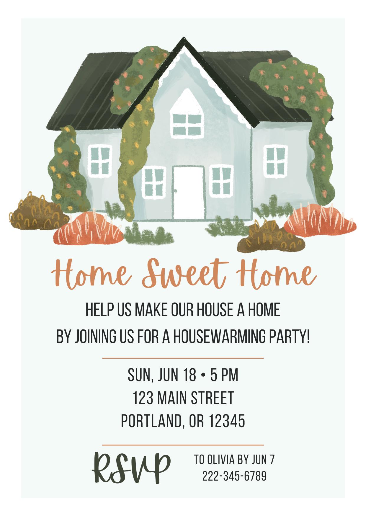 Housewarming Party Invite • Personalized Housewarming Party Invitation ...