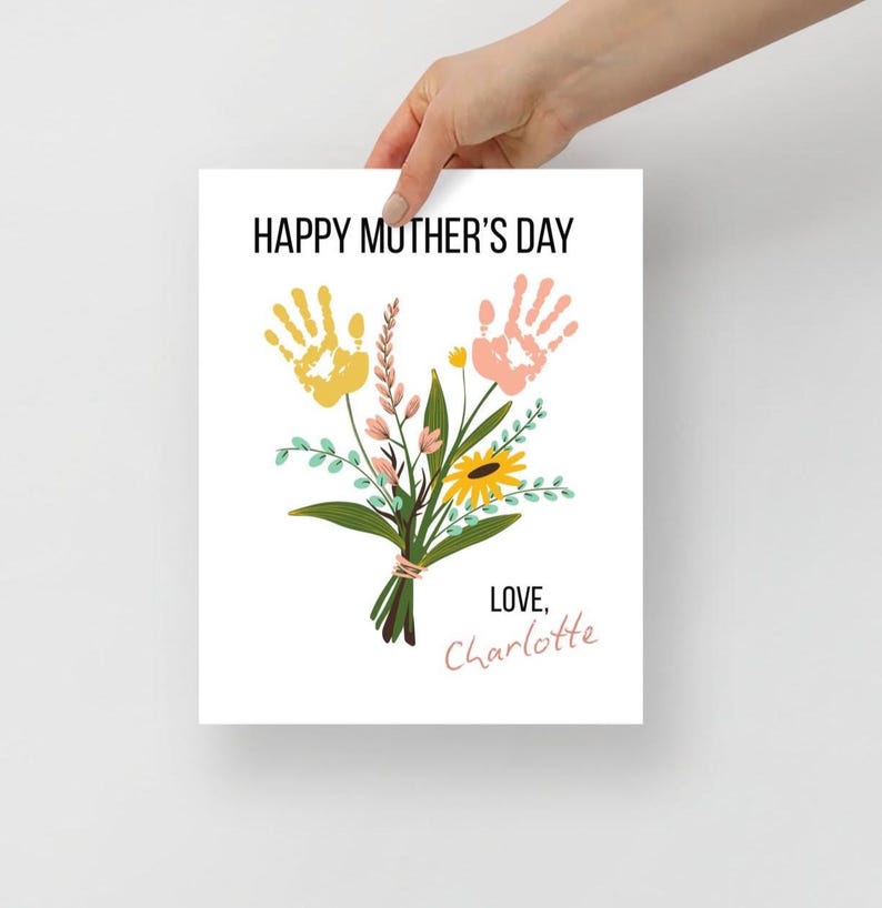 Mothers Day Handprint Craft • Happy Mothers Day • Handprint Art ...