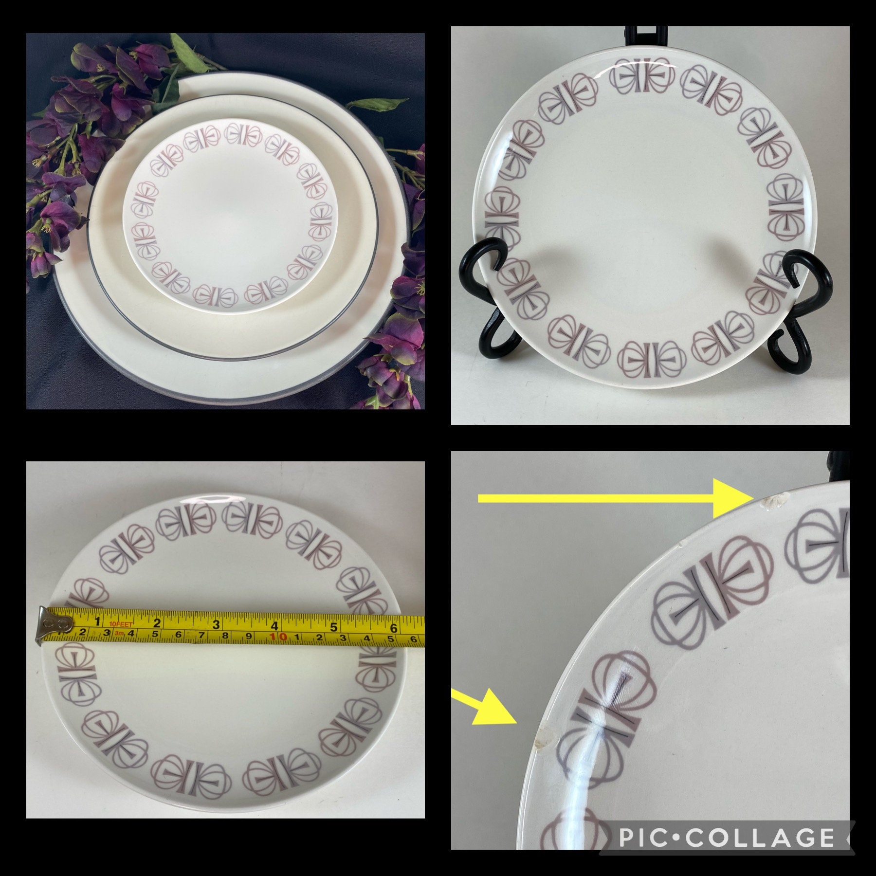 Midcentury Franciscan Whitestone Ware Merry Go Round Pattern Serving ...