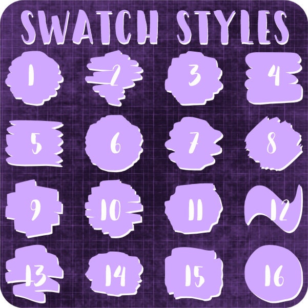 Custom Acrylic Keychain With Name Paint Swatch Multicolor - Etsy