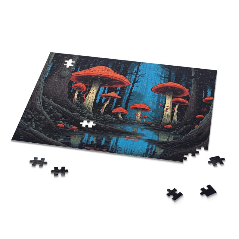 Puzzle (120, 252, 500-piece) - Enchanting Mystical Forest Jigsaw Puzzle ...