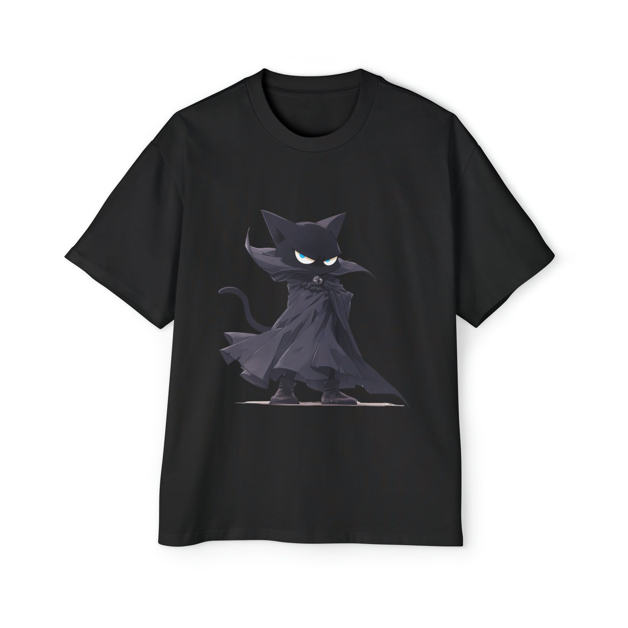Cat Oversized T-shirt Warrior Cartoon Tee Cats Lovers Gift Cat ...