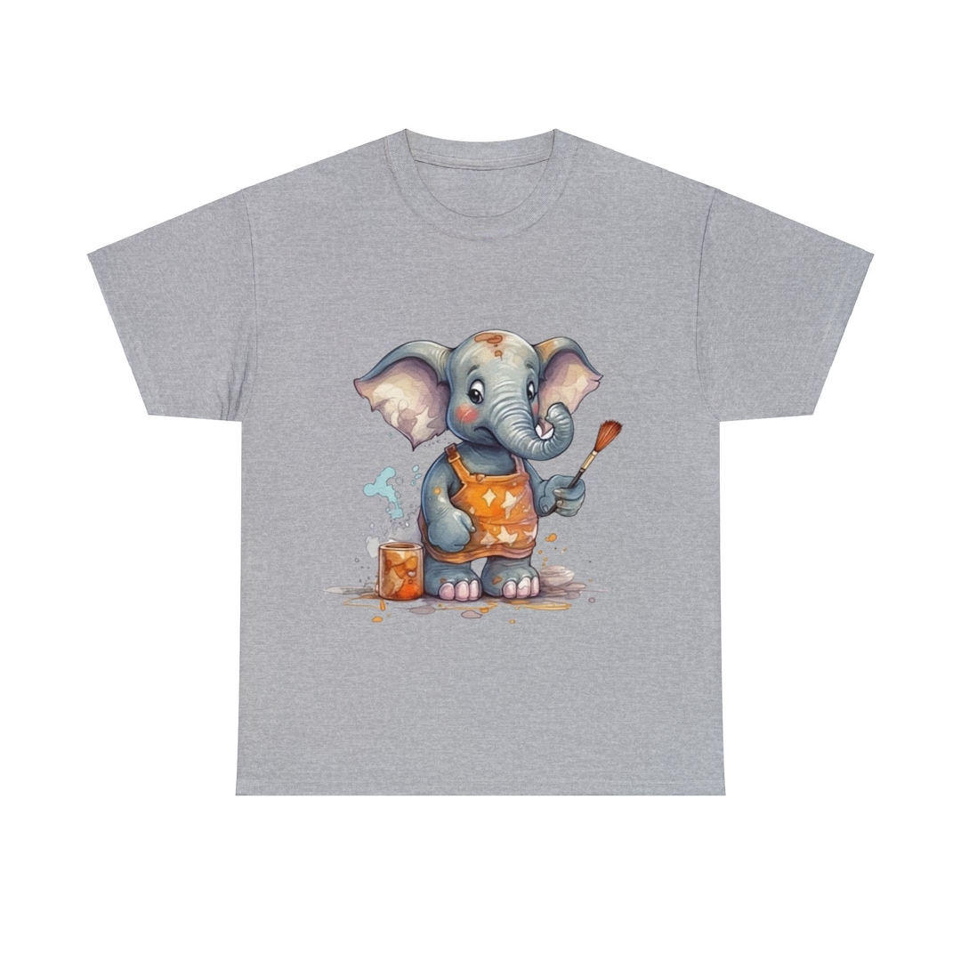 Elephant Tshirt | Elephant Creativity Shirt | Artistic Top | Artist ...