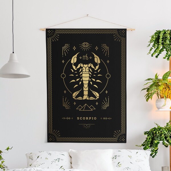Scorpio Symbol Wall Art - Etsy