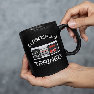Retro “classically Trained” Video Game Mug | Funny Mugs | Retro Video ...
