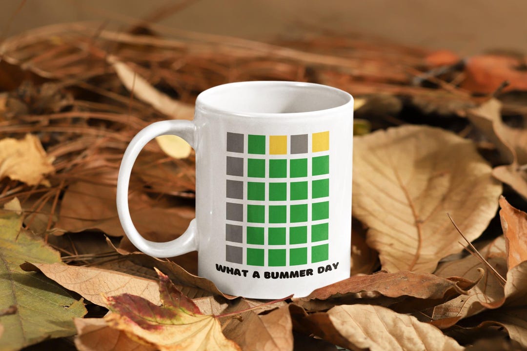 Funny Wordle Mug | Funny Mugs | Wordle Puzzle Mug, Wordle Gift, Wordle ...