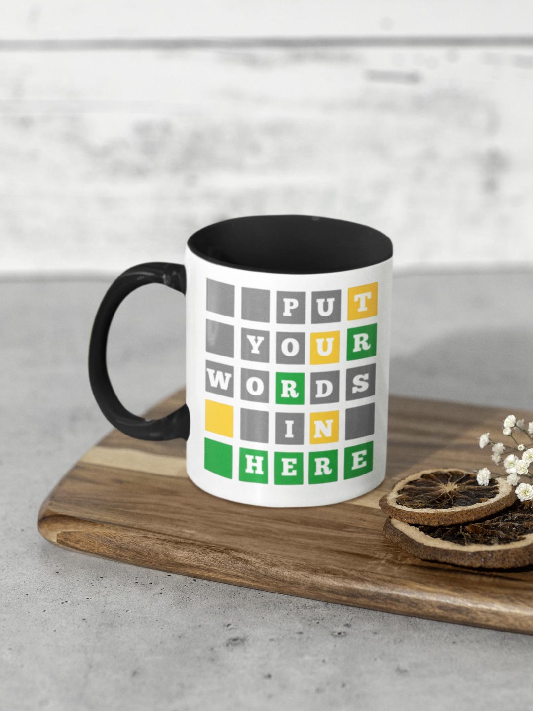 Custom Wordle Mug | Funny Mugs | Wordle Gift, Wordle Lover Gift, Custom ...
