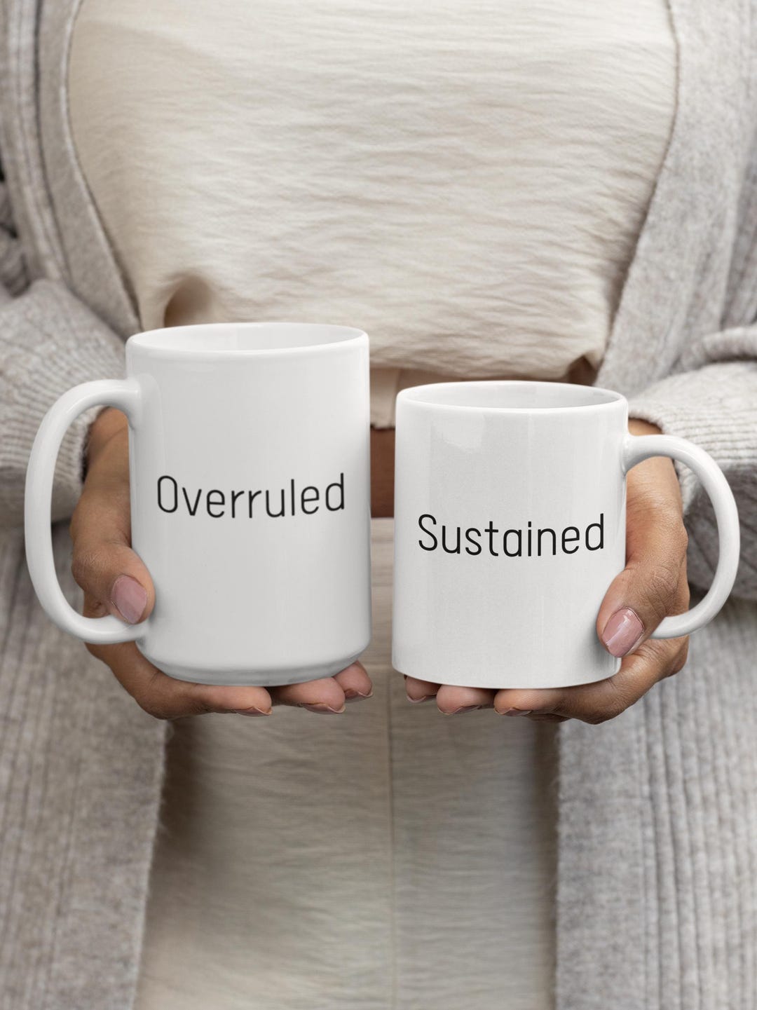 Funny Judge Mug | Funny Mugs | Two-sided "overruled" "sustained" Judge ...