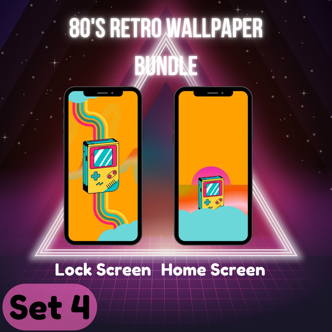 Retro Phone Wallpaper Bundle Desktop Wallpaper Laptop - Etsy
