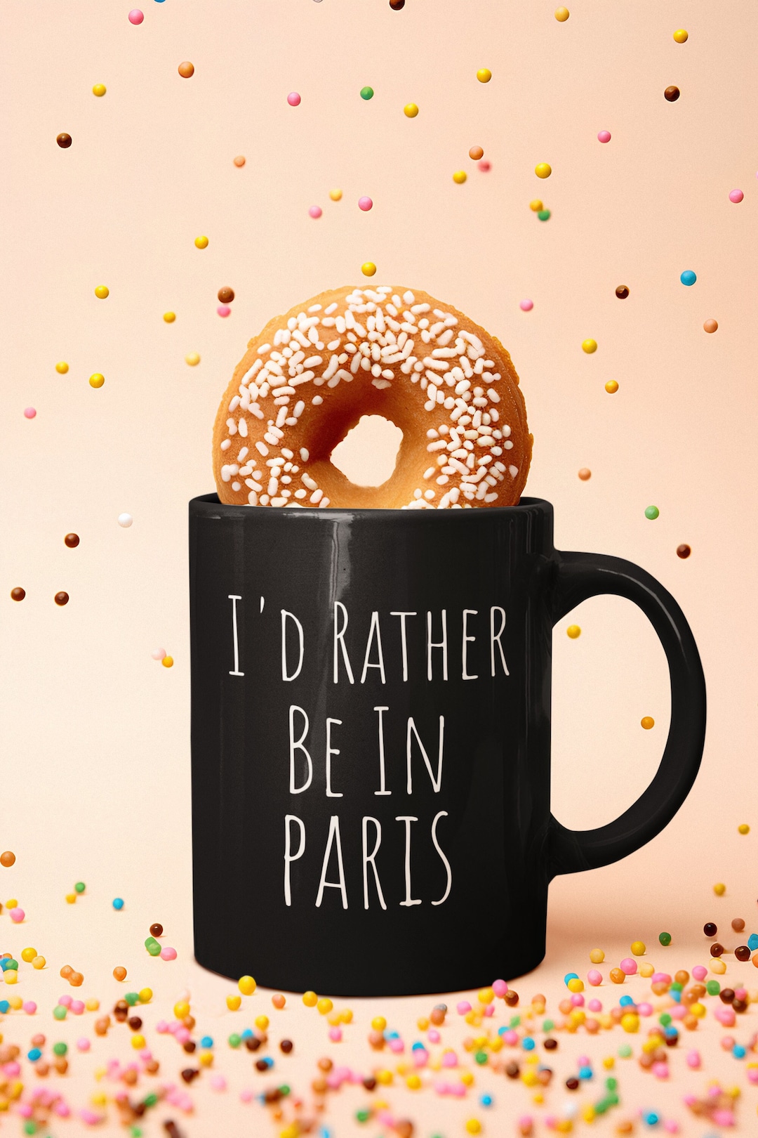 Funny “i’d Rather Be in Paris” Traveler Mug | Funny Mugs | Paris Mug ...