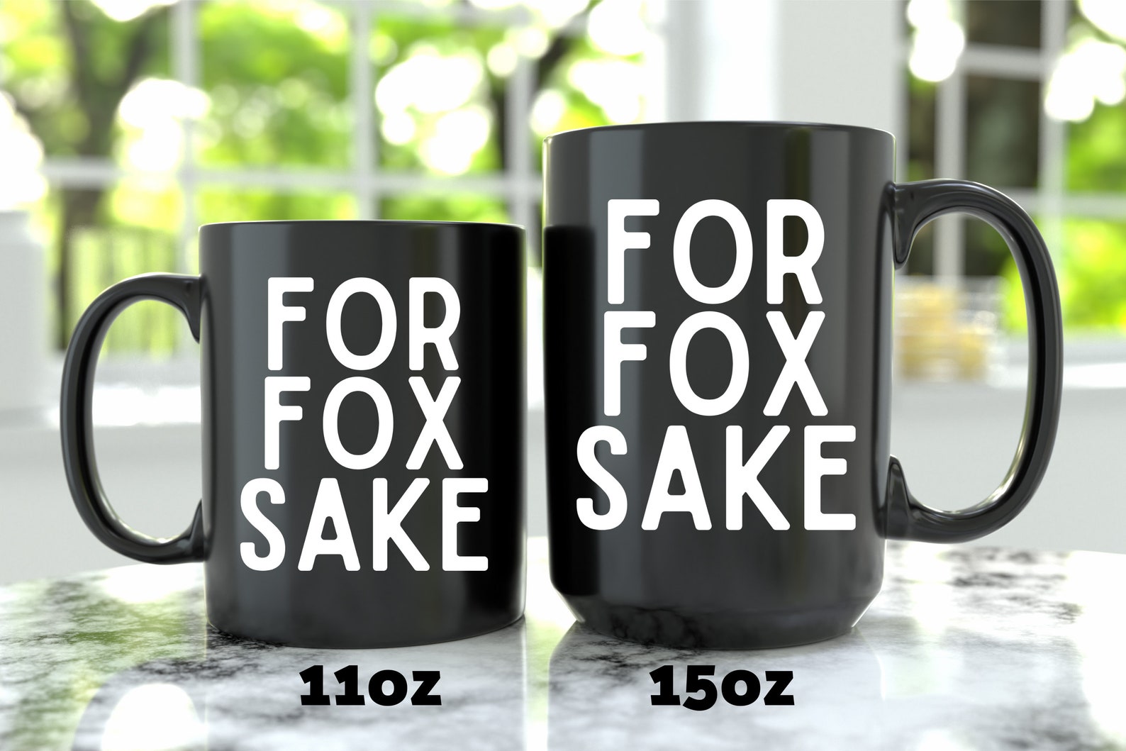 For Fox Sake | Funny Mugs | Fox Lover Gift Idea, Gifts for Fox Lovers ...