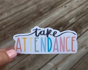 Take Attendance Sticker - Etsy