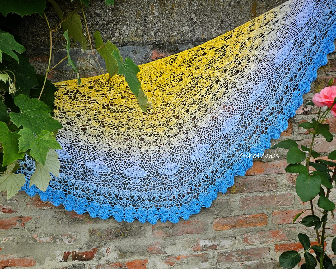 Tessen Shawl Graphic Crochet Pattern - Etsy