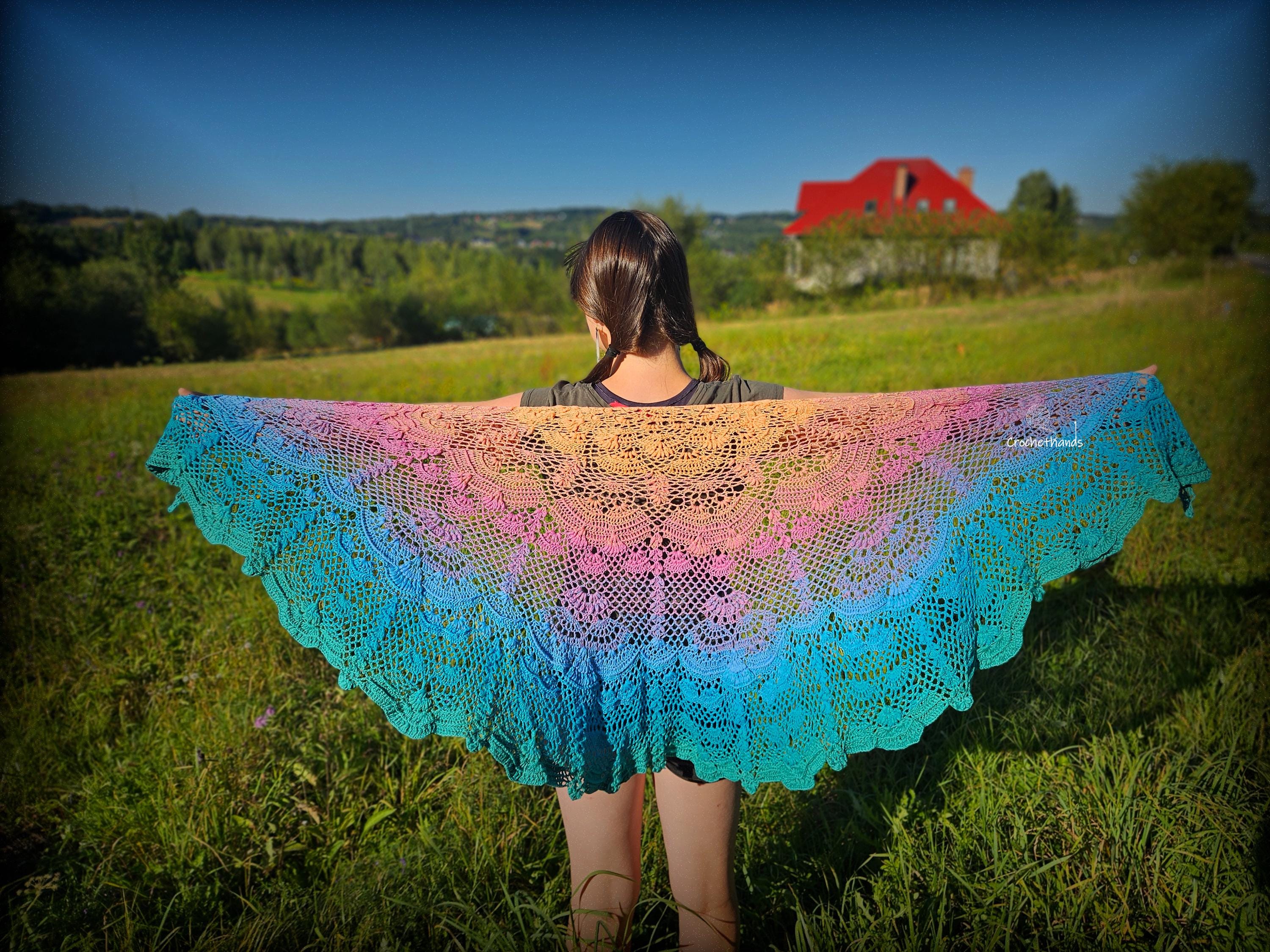 Azeel Shawl Crochet Graphic Pattern - Etsy