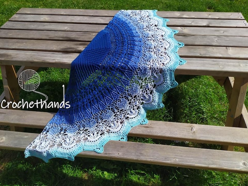 Claire Shawl Crochet Graphic Pattern - Etsy