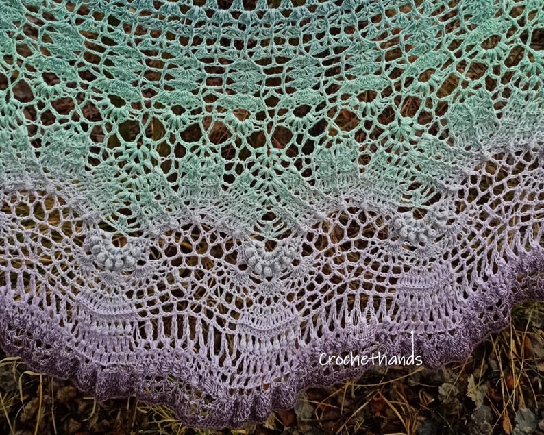 Pippin Shawl Crochet Graphic Pattern - Etsy