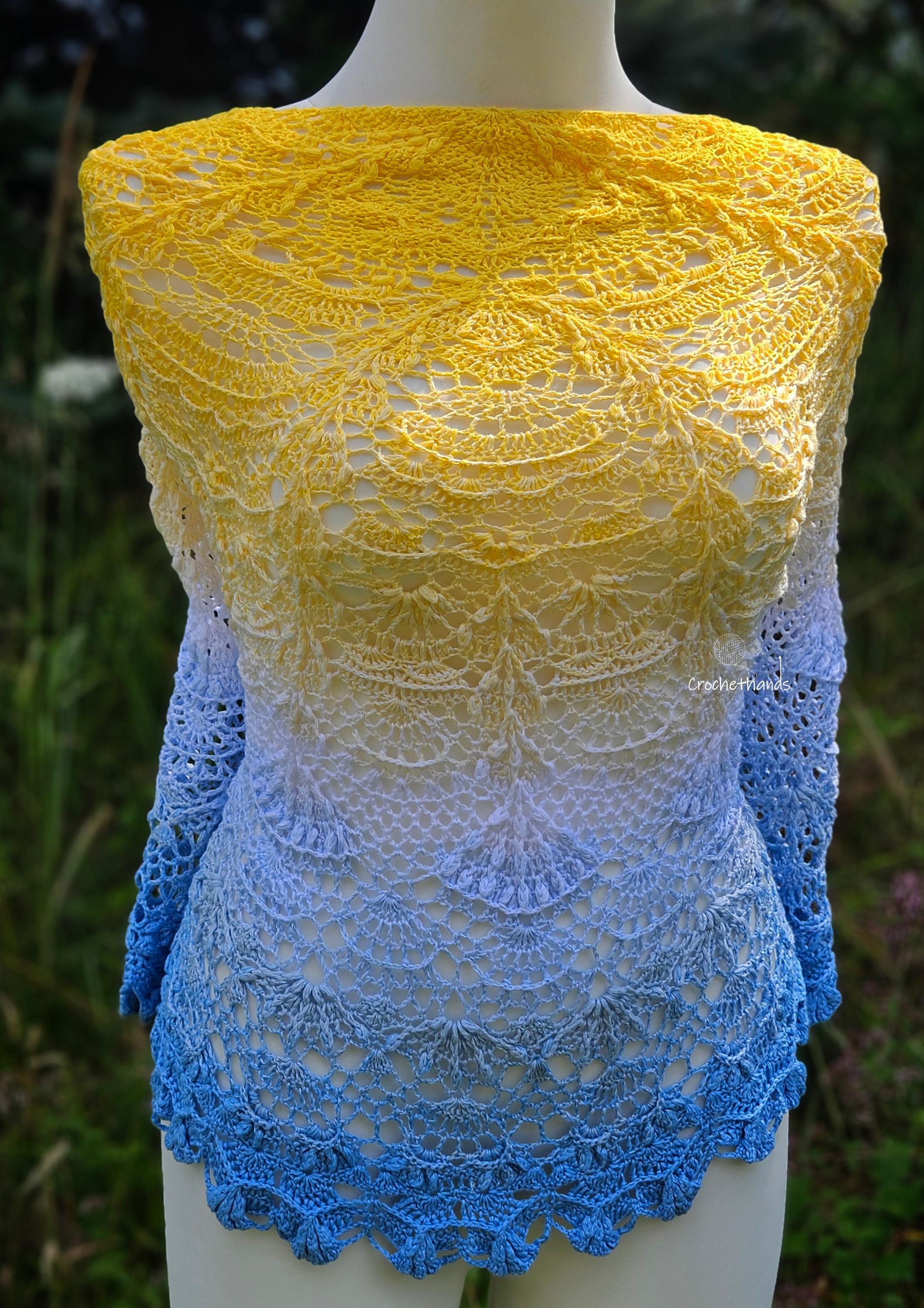 Tessen Shawl Graphic Crochet Pattern - Etsy