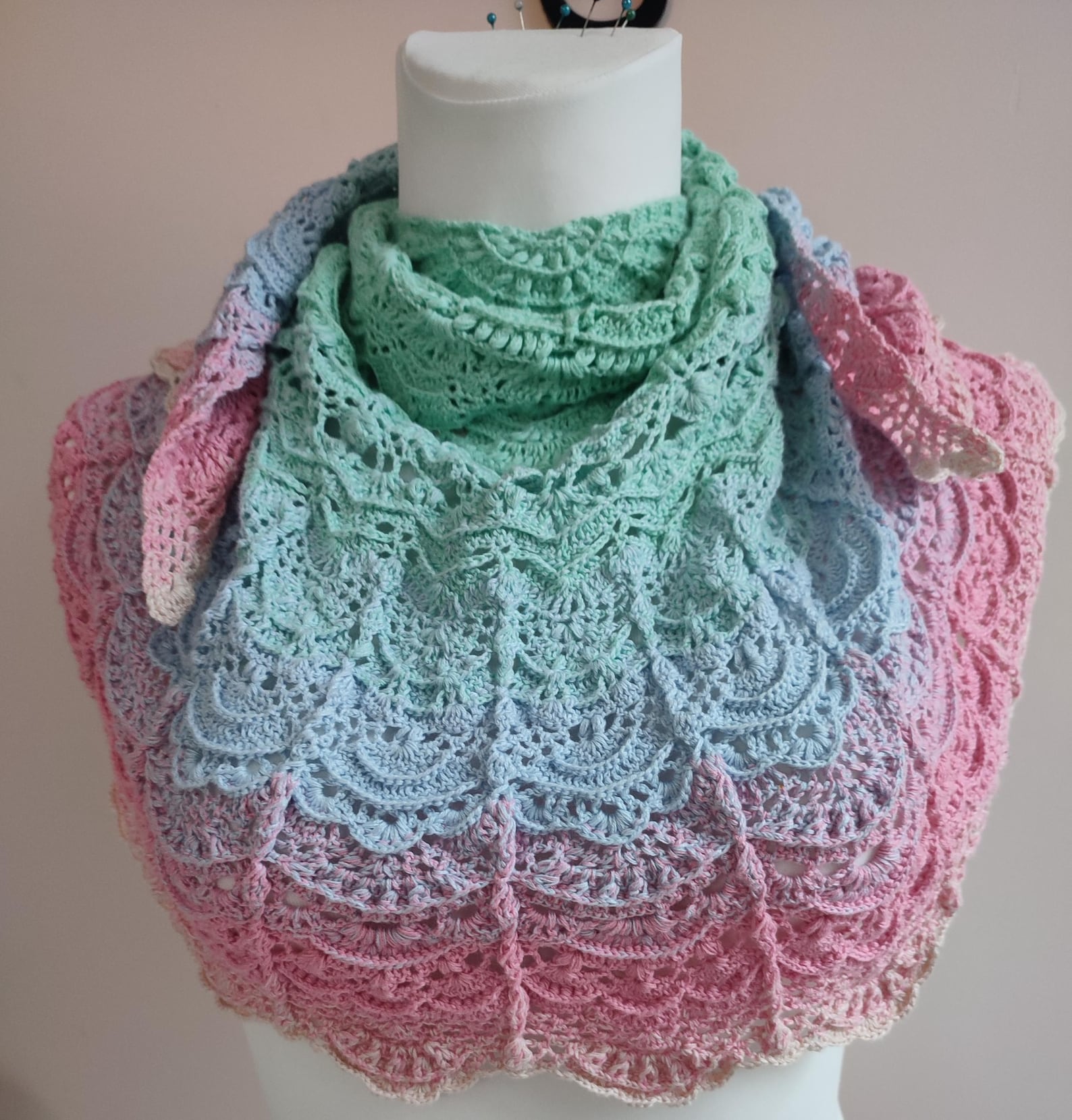 Suehiro Shawl Crochet Graphic Pattern - Etsy
