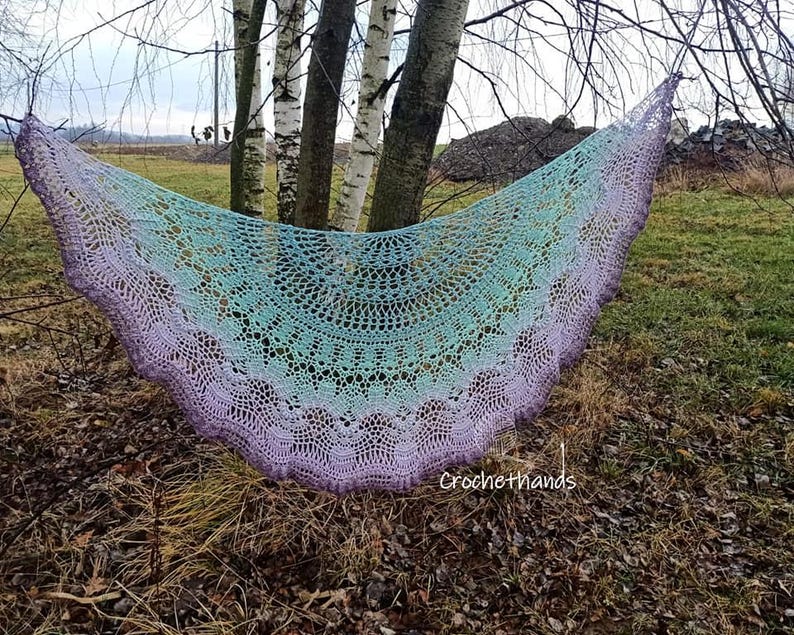 Pippin Shawl Crochet Graphic Pattern - Etsy
