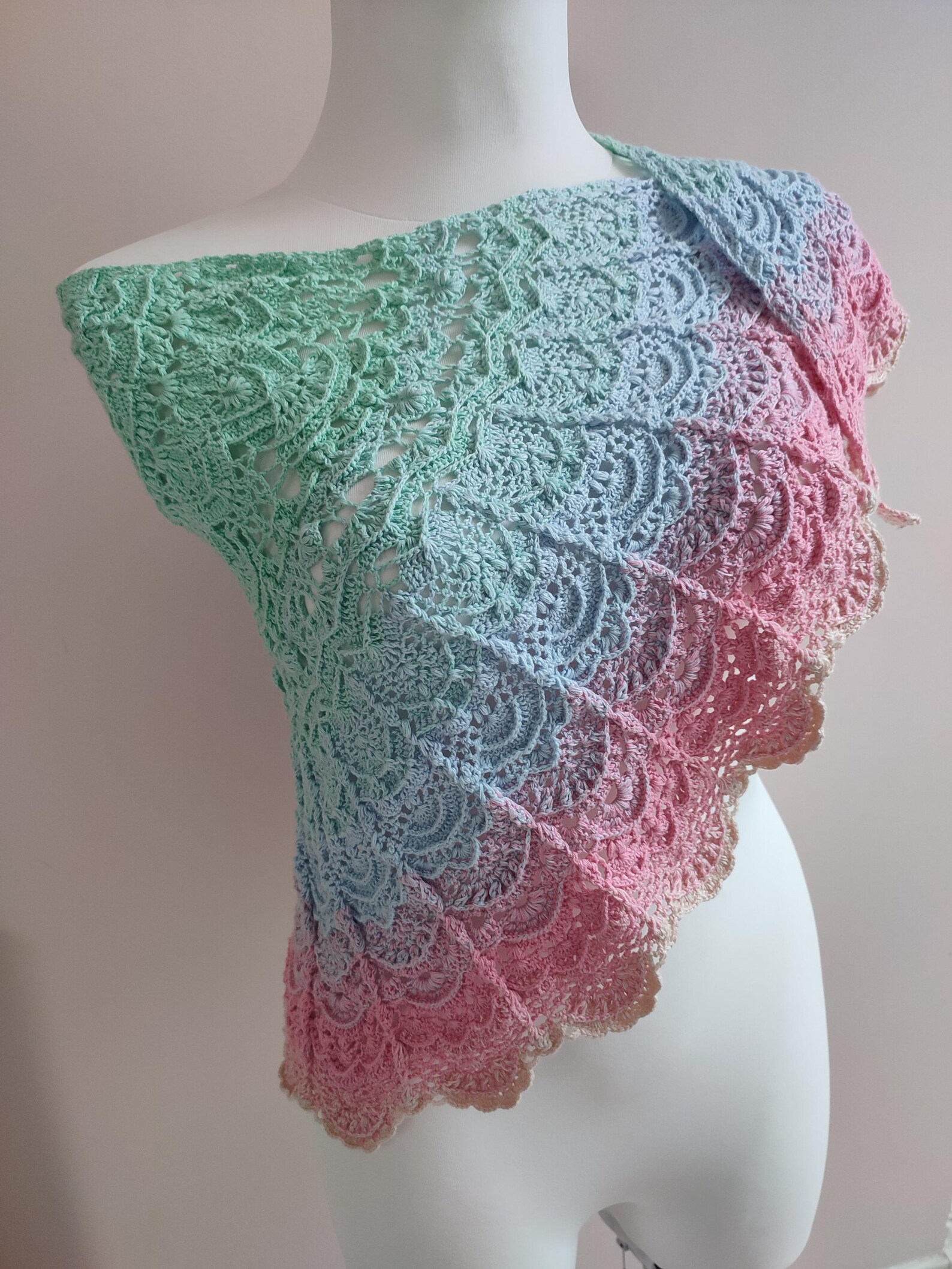 Suehiro Shawl Crochet Graphic Pattern - Etsy