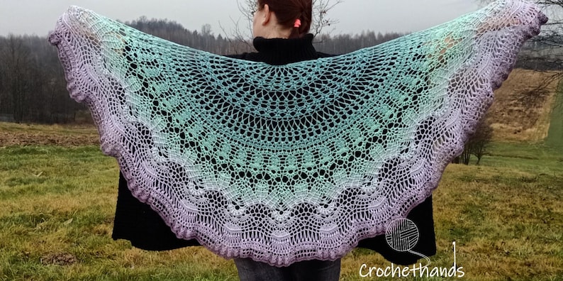 Pippin Shawl Crochet Graphic Pattern - Etsy