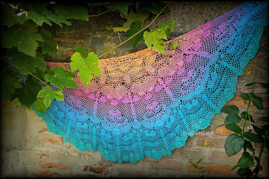 Azeel Shawl Crochet Graphic Pattern - Etsy