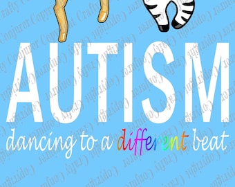 Autism Dancing to a Different Beat Svg - Etsy