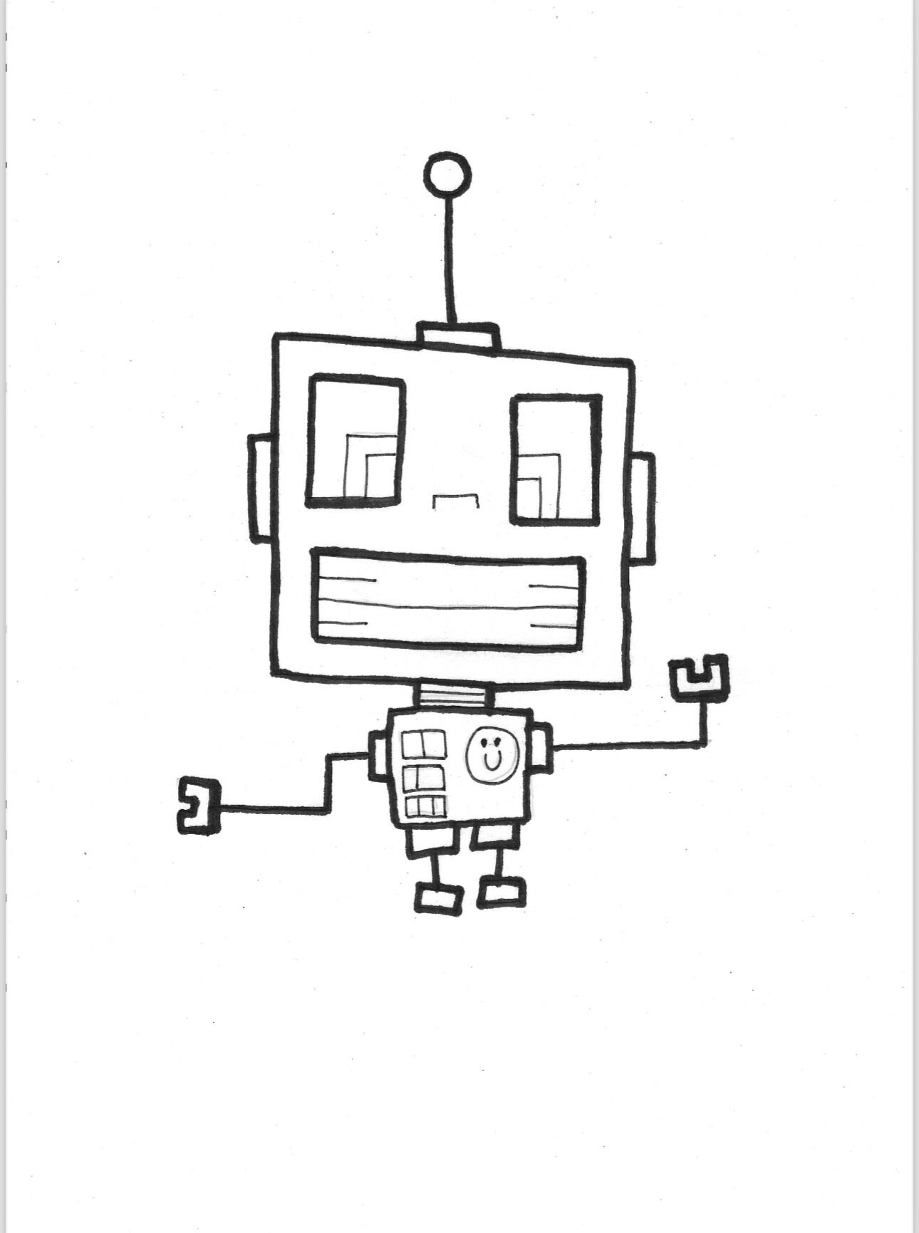 Printable Colouring Book | Robot Friends | Five Pages - Etsy