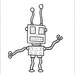 Printable Colouring Book | Robot Friends | Five Pages - Etsy