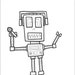 Printable Colouring Book | Robot Friends | Five Pages - Etsy