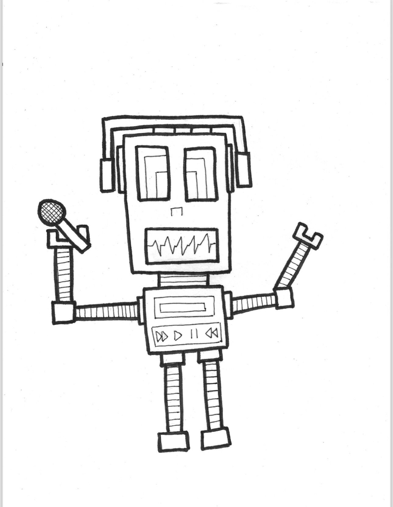 Printable Colouring Book | Robot Friends | Five Pages - Etsy