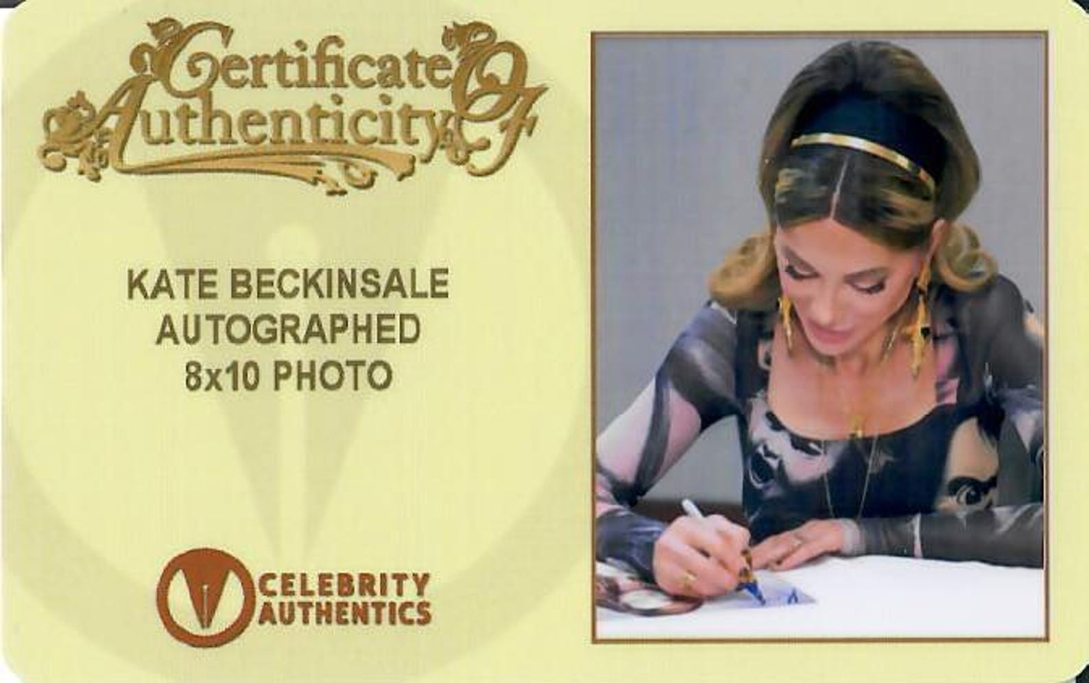 Kate Beckinsale Original Autographed 8x10 Signed Photo With Celebrity ...