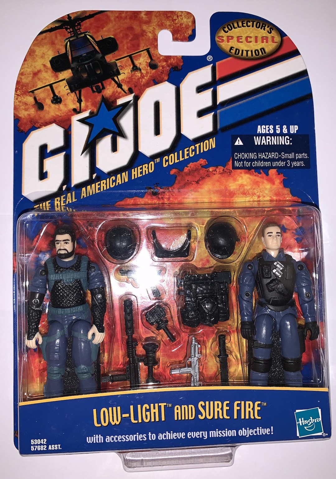 Hasbro 2001 G.I. Joe Low-light and Sure Fire 2 GI Joe Action Figures and Accessories Set Brand ...