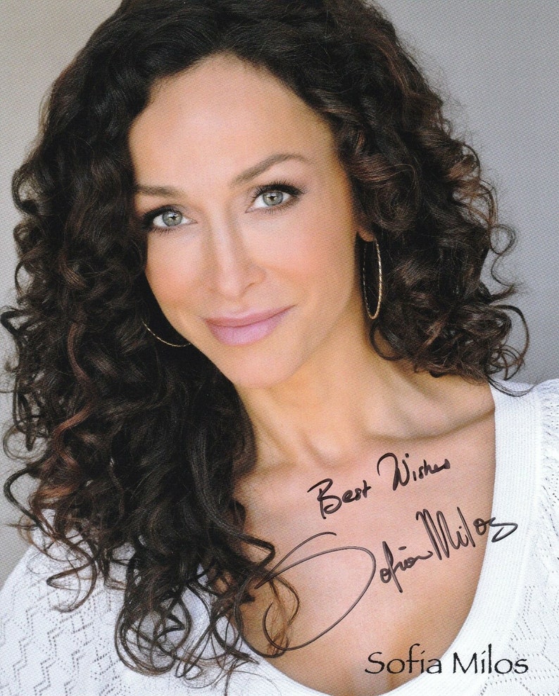 Sofia Milos Authentic Original Hand Signed Autographed 8x10 Photo With ...