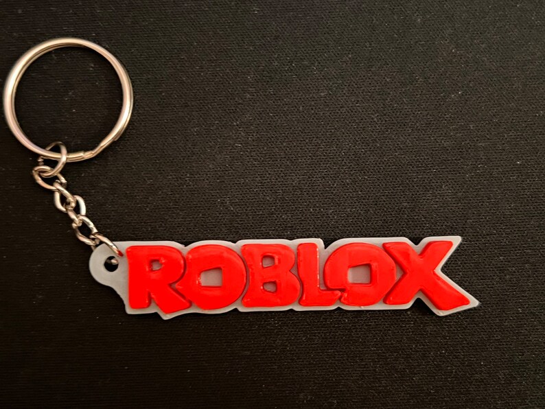 3D Printed Roblox Keychain 2 Color - Etsy