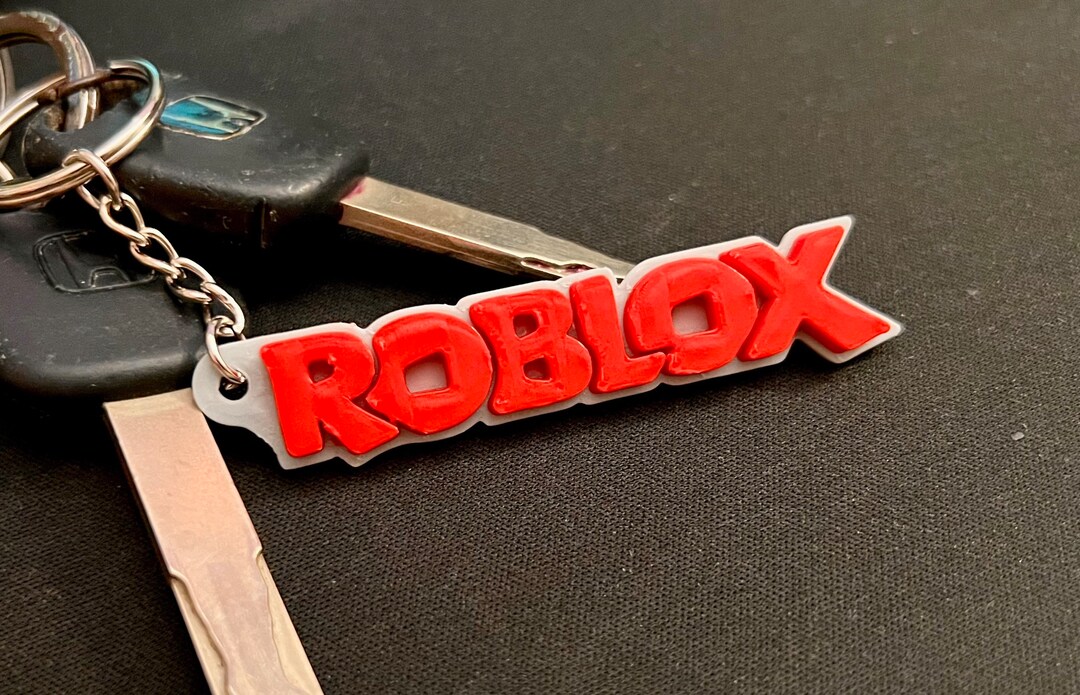 3D Printed Roblox Keychain 2 Color - Etsy