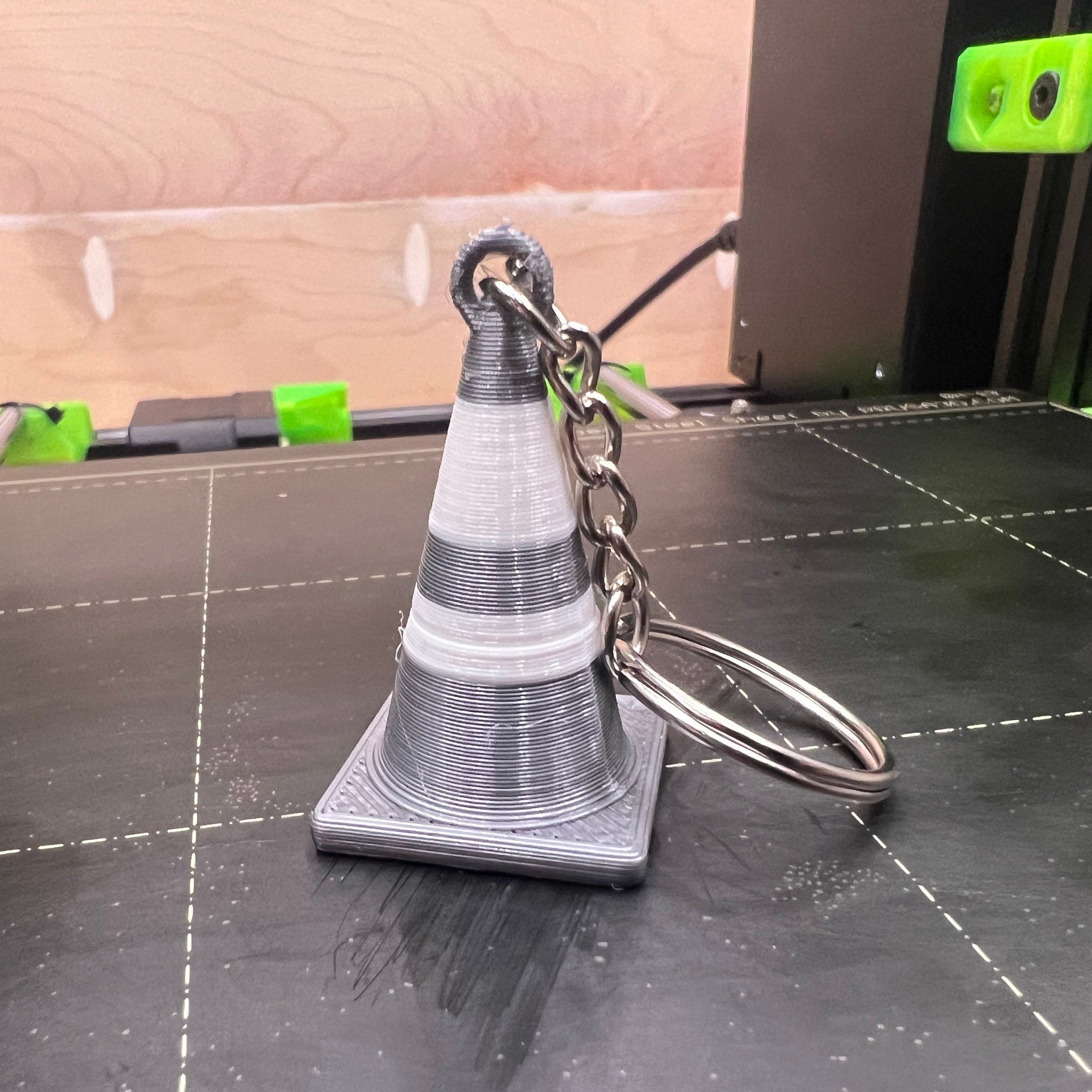 3D Printed Traffic Cone Keychain - 3 Pack - Etsy