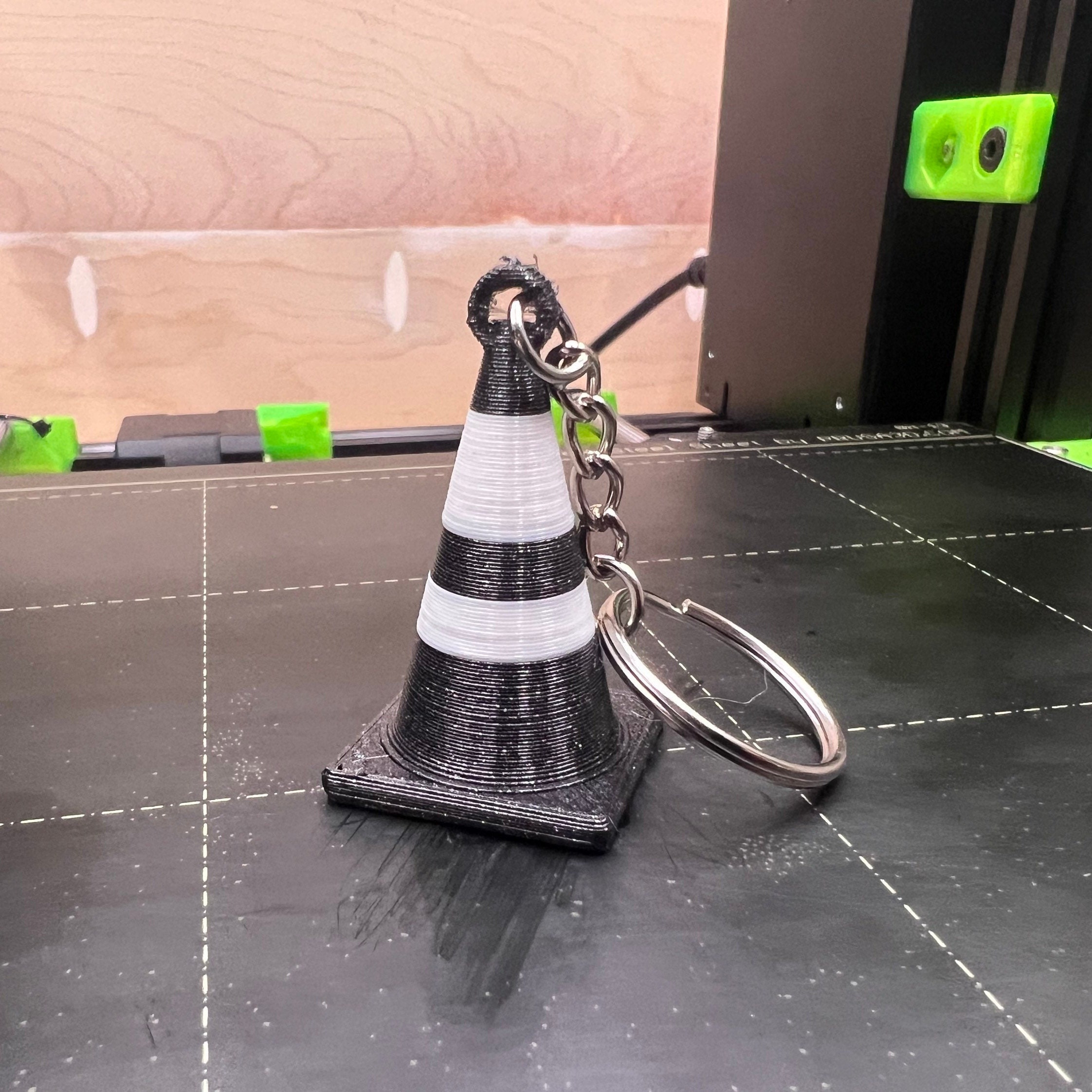 3D Printed Traffic Cone Keychain - 3 Pack - Etsy