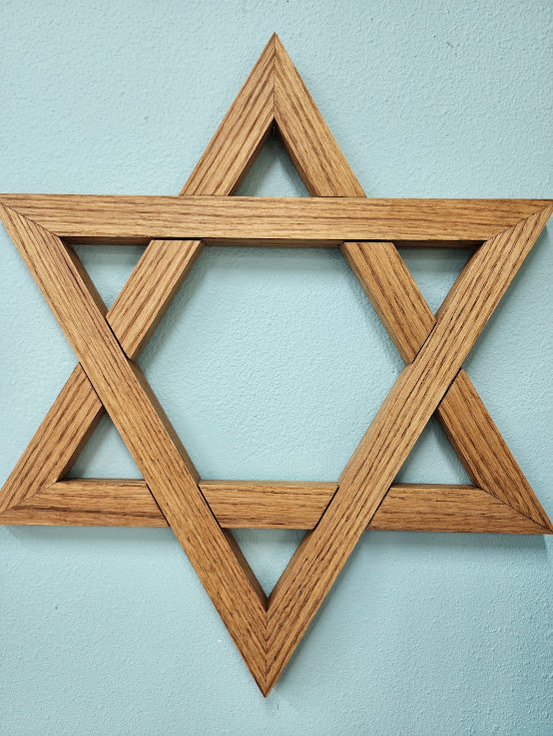 Star of David Wood Wall Plaque 16 - Etsy