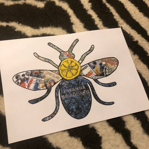 Manchester Bee Print Manchester Wall Art Worker Bee - Etsy