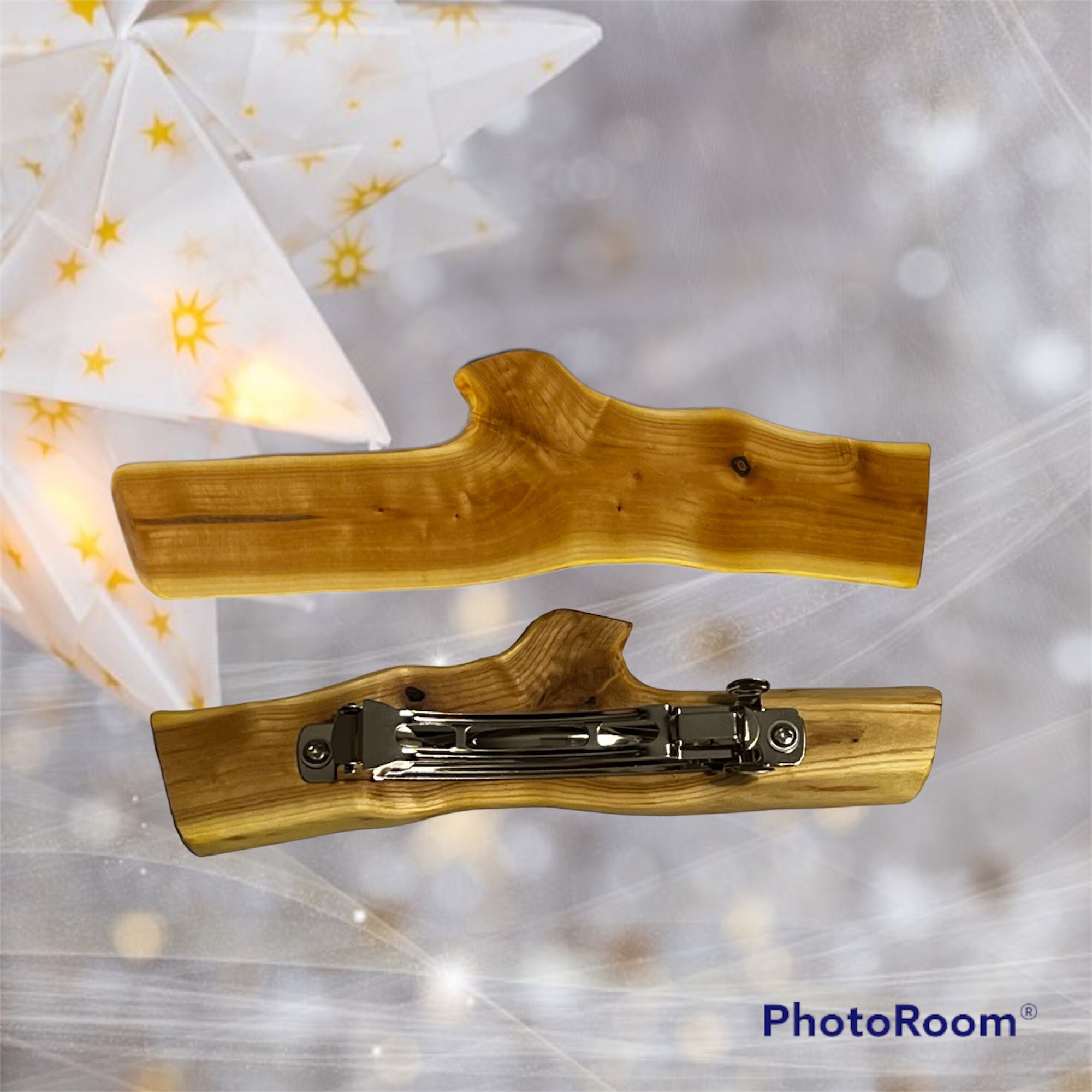 Hair Clip Braid Holder Made of Sea Buckthorn Wood French Barrett ...