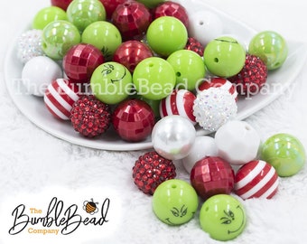 Grinch Bubblegum Bead - Etsy